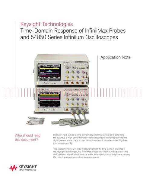 Time Domain Response Of Infiniimax Oscilloscopes Probes Pdf Asset Page