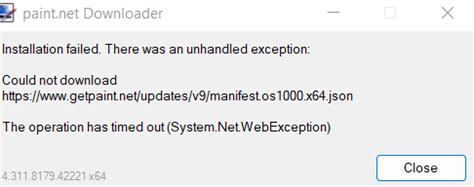 Can T Install Paint Net Website Error SSL Issues Troubleshooting Bug Reports Paint