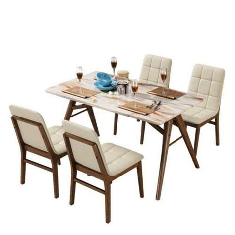 Jvmoebel Esstisch Marmor Ess Tisch Designer Wohn Zimmer Tische Holz Küche