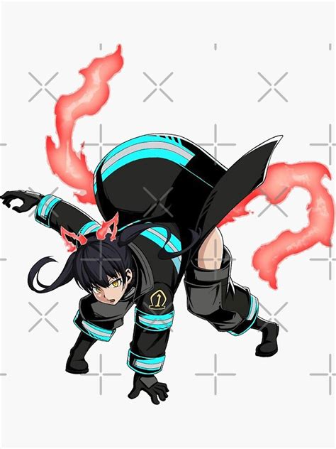 Kotatsu Tamaki Fire Force Sticker For Sale By Moel Art Redbubble