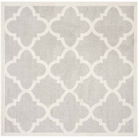 Safavieh Amherst Light Grey Indoor Outdoor Rug Square 7
