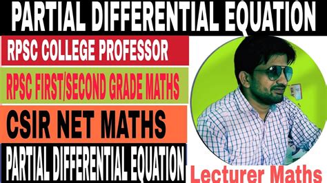 Pde For College Professorpartial Differential Equation For Bsc
