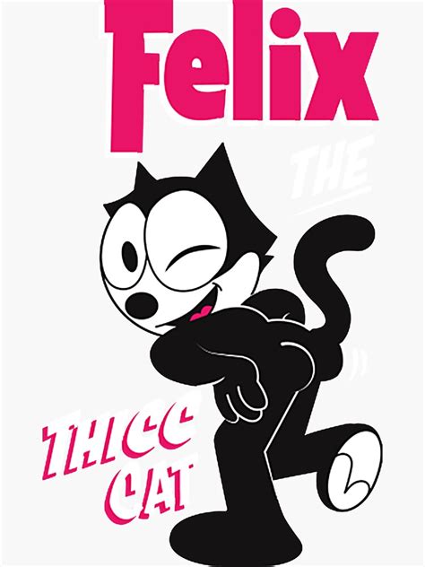Felix The Thicc Cat Sticker For Sale By Karin111zz Redbubble