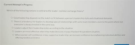 Solved Urrent Attempt In Progress Which Of The Following