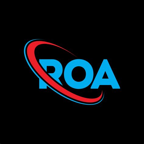 Logotipo De Roa Carta Roa Diseño Del Logotipo De La Letra Roa