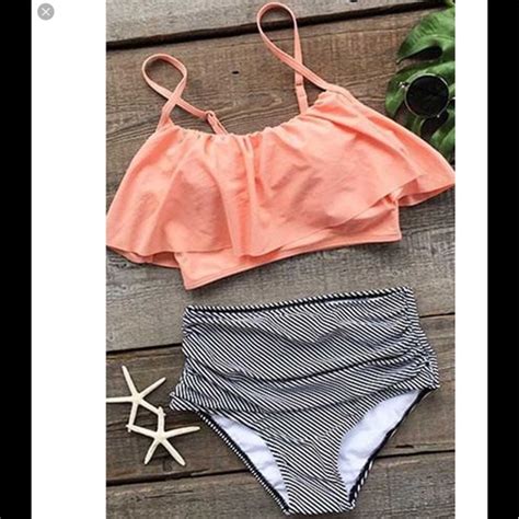 Cupshe Swim Cupshe Live Life On The Beach Bikini Set Poshmark