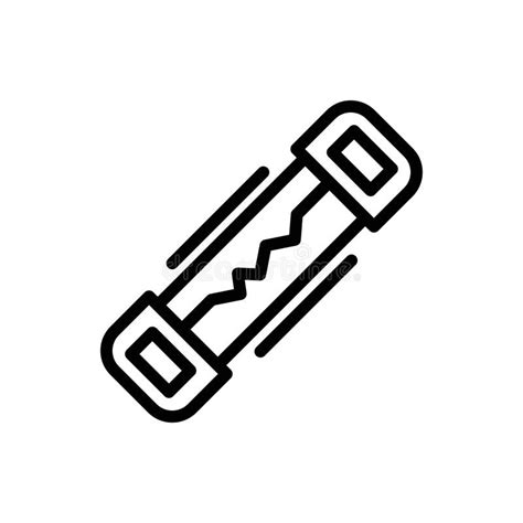 Electric Fuse Icon For Electrical Components And Safety Stock Vector