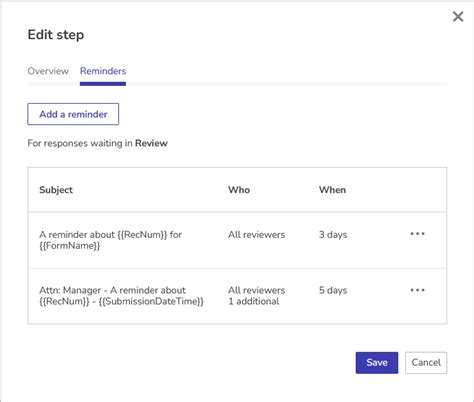 Set Up Workflow Notifications And Reminders Openforms Help Center