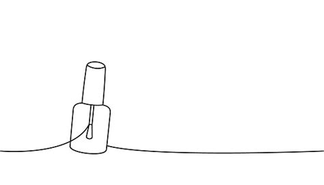 네일 래커 매니큐어 한 줄 연속 그리기 매니큐어와 페디큐어 도구는 한 줄 그림을 계속합니다 벡터 선형 그림 매니큐어 미용술에 대한 스톡 벡터 아트 및 기타 이미지 Istock