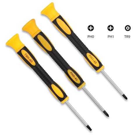 TECKMAN T9 TR9 Torx Security Screwdriver With PH00 PH0 PH1 Phillips