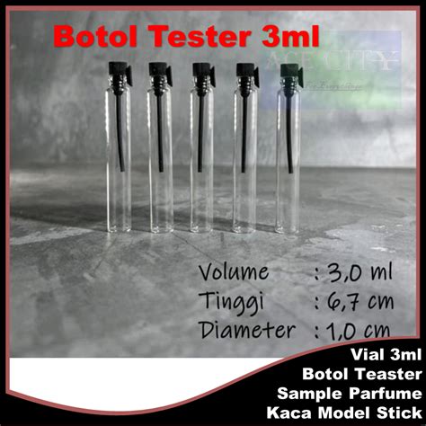 Jual Botol Vial 3ml Botol Lidi Tester Parfume Sample Kaca Stick Oles Mini Shopee Indonesia