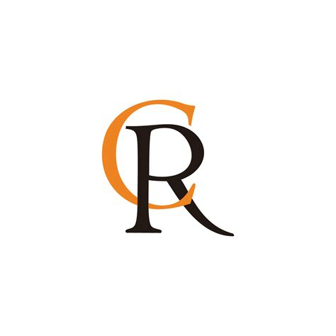 Letter Cr Simple Linked Colorful Design Logo Vector 21652996 Vector Art