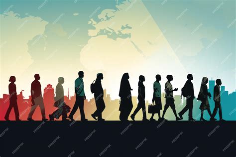 Premium Ai Image International Day Of Migration World People Move To Another Country Generative Ai