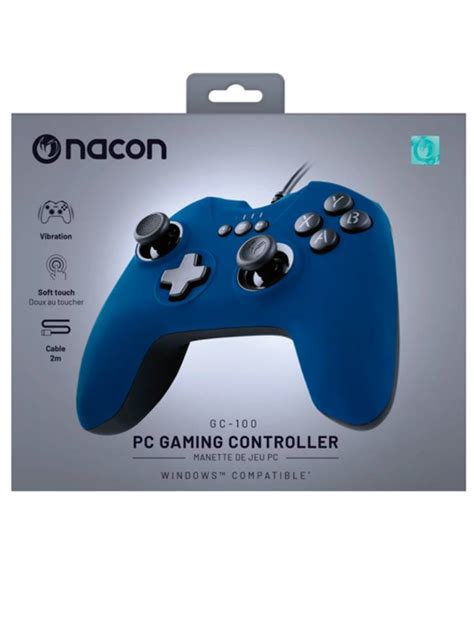 Nacon Blue Controller Gaming Gc 100 Pentru Pc