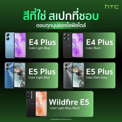 Htc Wildfire E4 Plus E5 E5 Plus เปิดราคาไทย เริ่มต้น 2 999 บาท Droidsans