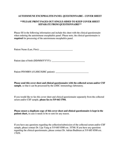 Encephalitis Questionnaire Fill Out And Sign Online Dochub