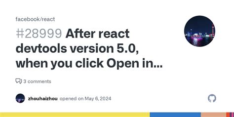 After React Devtools Version 50 When You Click Open In Editor You