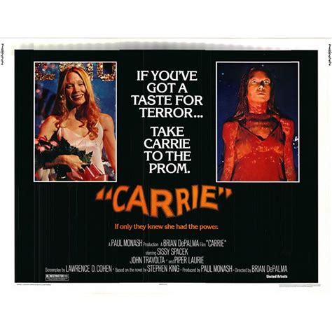 Carrie Original 1976 Vintage Rolled Display Sheet
