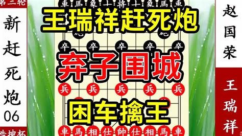 象棋神少帅：浩坤杯 王瑞祥赶死炮 弃子围城 赵国荣上当 困车擒王 Youtube