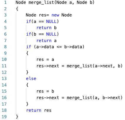 merge two sorted linked lists merging 2