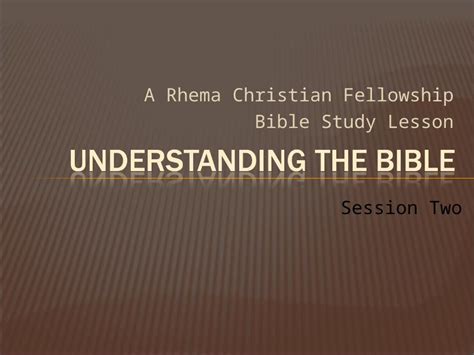 Ppt Understanding The Bible Session 2 Dokumen Tips