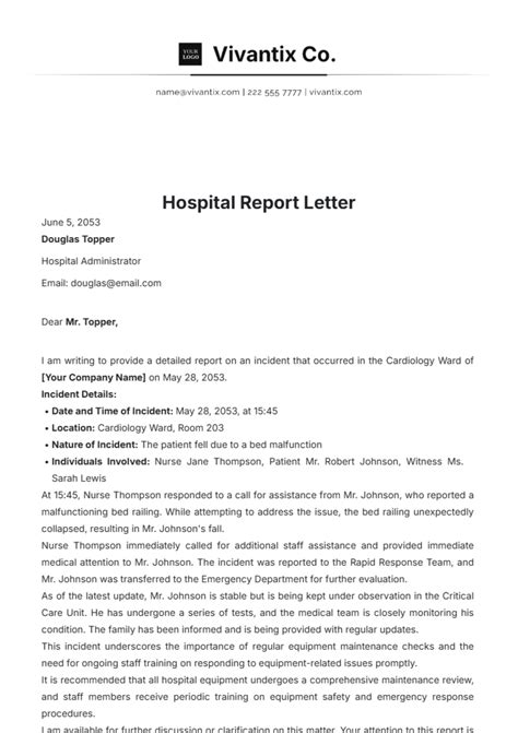 Free Medical Condition Letter Template To Edit Online
