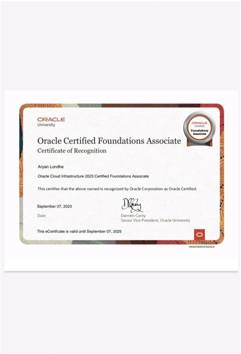 Aryan Londhe On Linkedin Oraclecloud