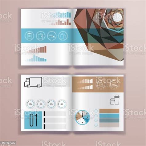 색 요소와 기업 책자 프로 모션 템플릿입니다 광고 보고서 또는 지침에 대 한 벡터 회사 Brichure 비즈니스 스타일 추상적인 패턴 테마 일러스트 편지지 서식 파일입니다