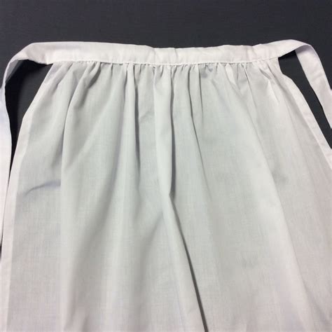 Plain White Apron For Costumes White Pioneer Apron Solid Etsy
