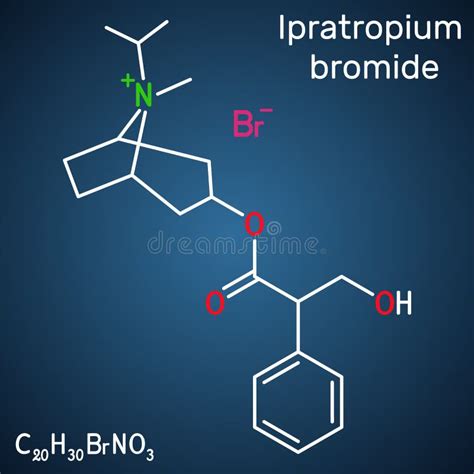 Molécula De Bromuro De Ipratropio Es Fármaco Anticolinérgico