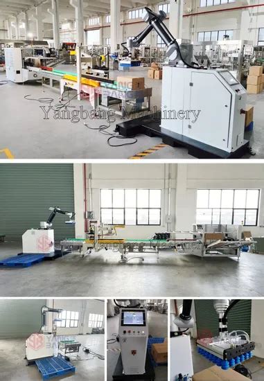 Automatic Robot Palletizer Robot Arm Handling Carton Fertilizer Stacking Pallet Machine