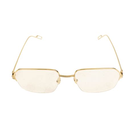 Mens Ct0114o 001 Rectangular Eyeglasses Gold Cartier Eyewear Touch Of Modern