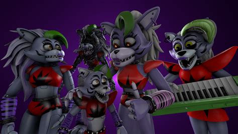 Fnaf Sb Sfm All Version Of Roxanne Wolf By Springfoxy456 On Deviantart