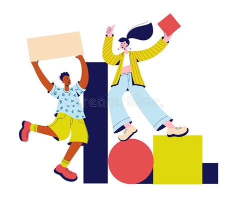 People Arranging Geometric Shapes Together Team Building Collaboration Business Partnership