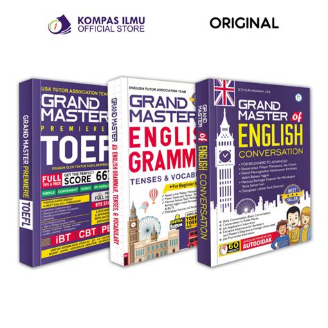 Jual Buku Grand Master Premiere TOEFL TOEIC ITP IBT CBT PBT Standar ETS Grammar Conversation