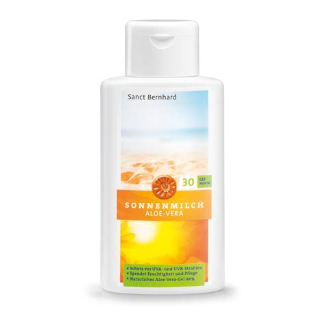 Aloe Vera Sun Protection Milk SPF 30 » Buy online now | Sanct Bernhard