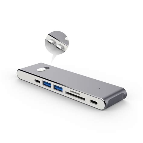 Dual Type C To HDMI 2xUSB3 0 1xType C F SD3 0 MicroSD3 0 1xType C GHE