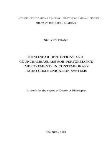 Luận án Nonlinear Distortions And Countermeasures For Performance Improvements In Contemporary