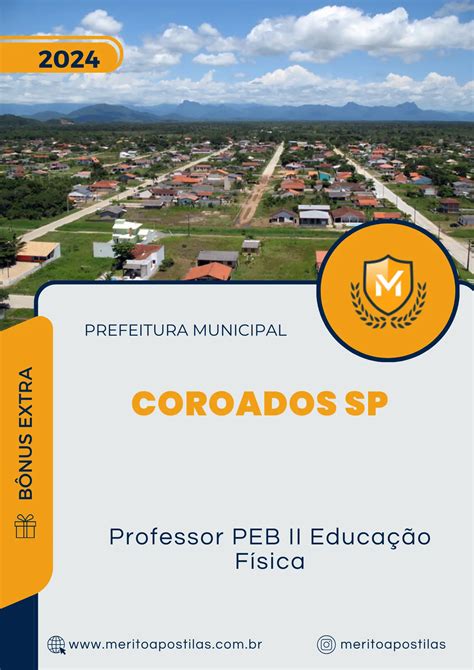 Apostila Professor PEB II Educação Física Prefeitura de Coroados SP