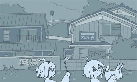 Muji Uimss Momone Chinoi Sayonara Yuurei Mujingai Commentary Request Highres 2girls