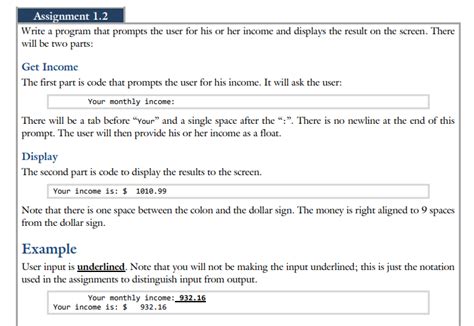 Solved Assignment 1 2 Write A Program That Prompts The User Chegg