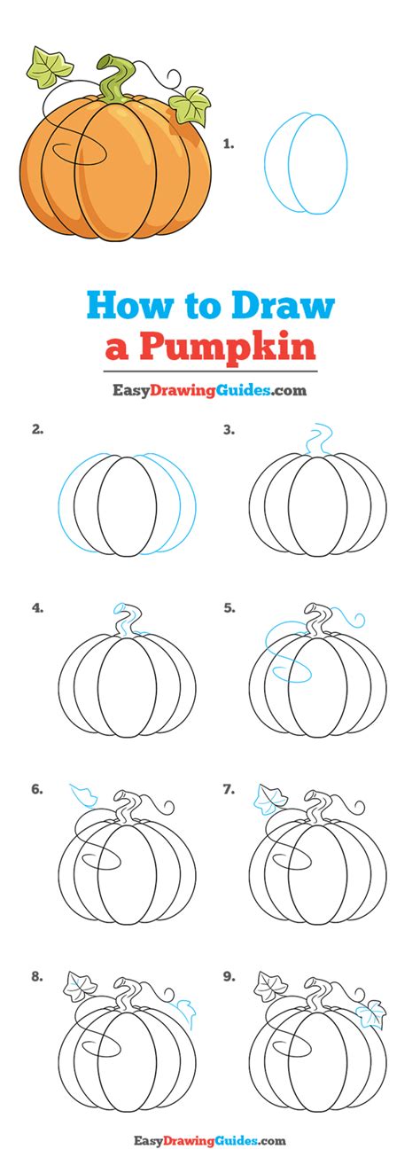 How To Draw A Pumpkin Really Easy Drawing Tutorial Pumpkin Drawing Easy Halloween Drawings