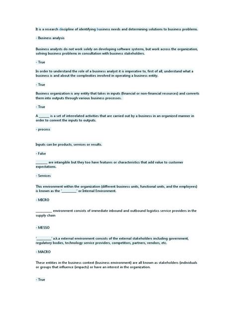 Strategic Business Analysis Pdf Strategic Management Risk