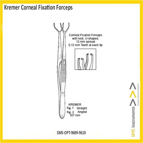 Green Fixation Forceps Ophthalmology Instruments Nazmed Sms
