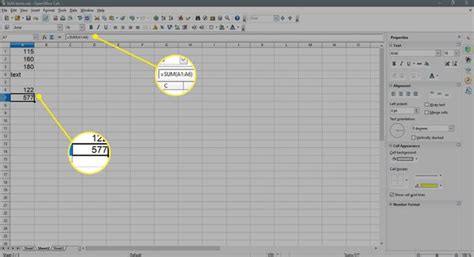 How To Add Up Columns Or Rows Of Numbers In Open Office Calc