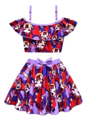 Maiô Pamny Magical Digital Circus H Para Meninas Parcelamento Sem Juros