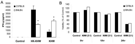 Differential Ifn γ Response Of Balb C And C57bl 6 Splenocytes To