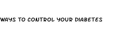 The Victory Center Ways To Control Your Diabetes