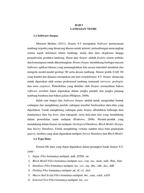 Bab 2 Software Surpac Kelompok 2 Pdf