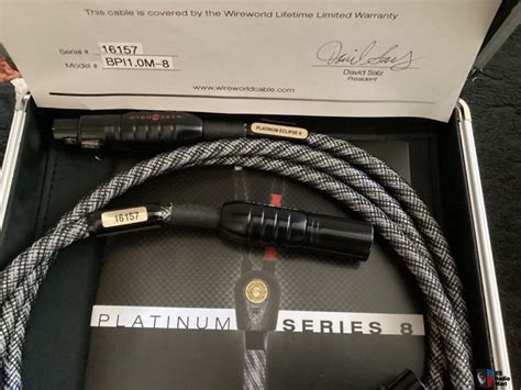 Wireworld Platinum Eclipse XLR Interconnect M And M Top Of The Line Cables Photo
